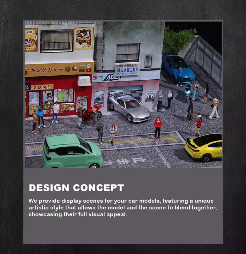 Aventi Designs Japanese Curry Restaurant - 1/64 LED Diorama - Hot Whee